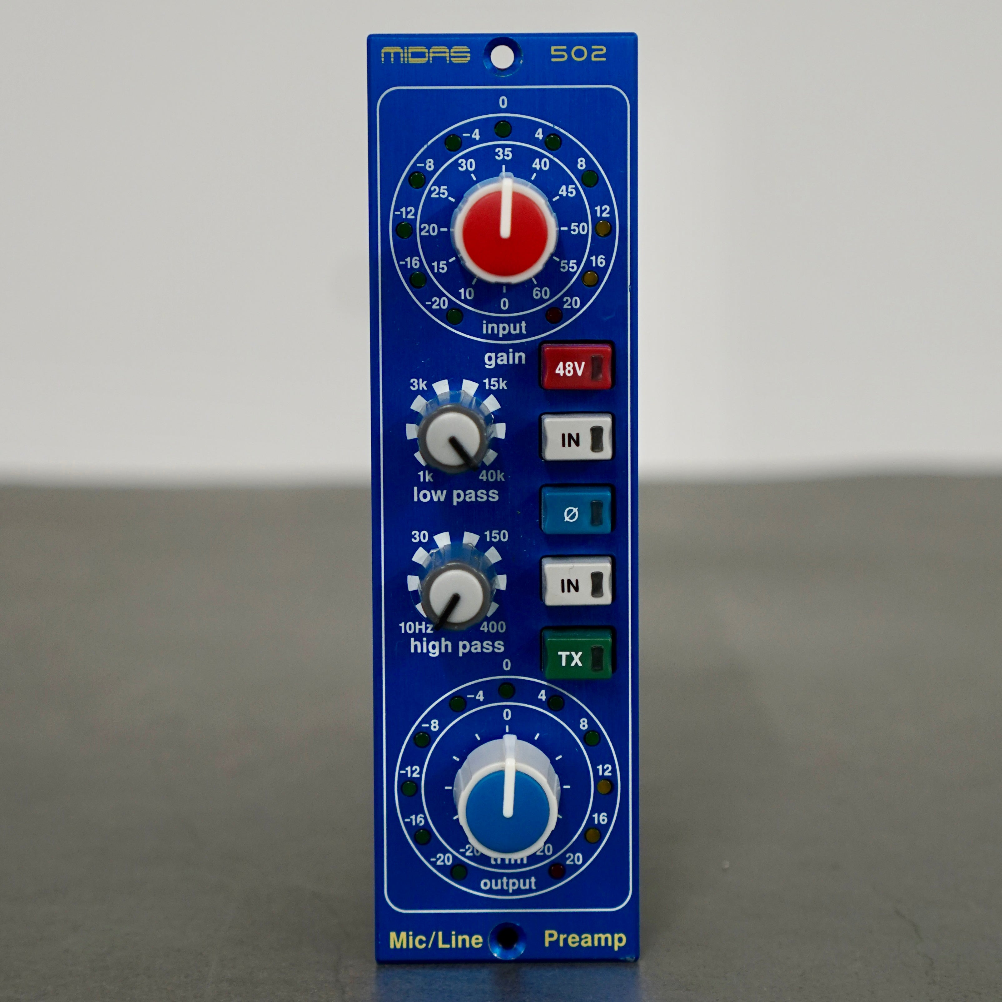 Midas 502 V1 500 Series Microphone Preamp – Make Noise Pro Audio